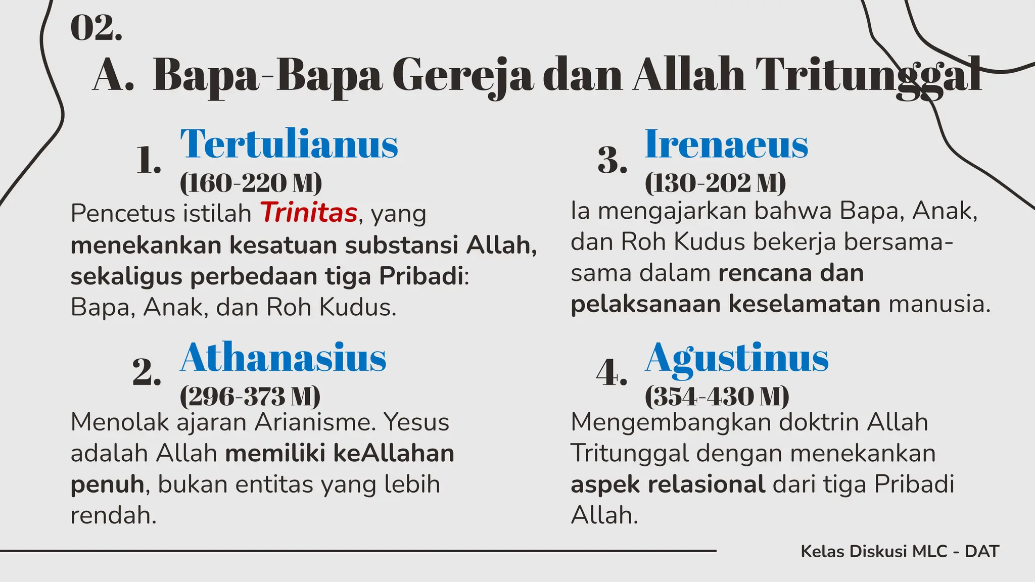 SABA Ministry Learning Center = Kelas "Doktrin Allah Tritunggal" | PDF