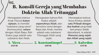SABA Ministry Learning Center = Kelas "Doktrin Allah Tritunggal" | PDF