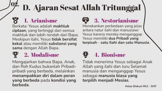 SABA Ministry Learning Center = Kelas "Doktrin Allah Tritunggal" | PDF