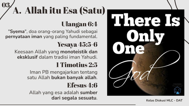 SABA Ministry Learning Center = Kelas "Doktrin Allah Tritunggal" | PDF