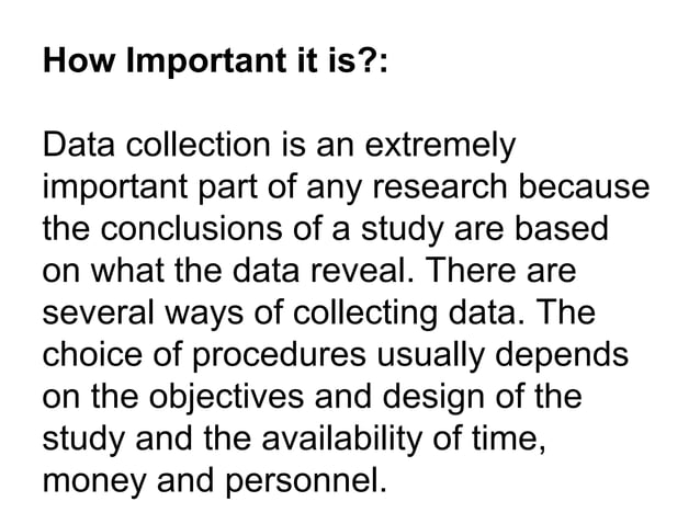 Ppt data collection | PPT | Educational Assessment | Education