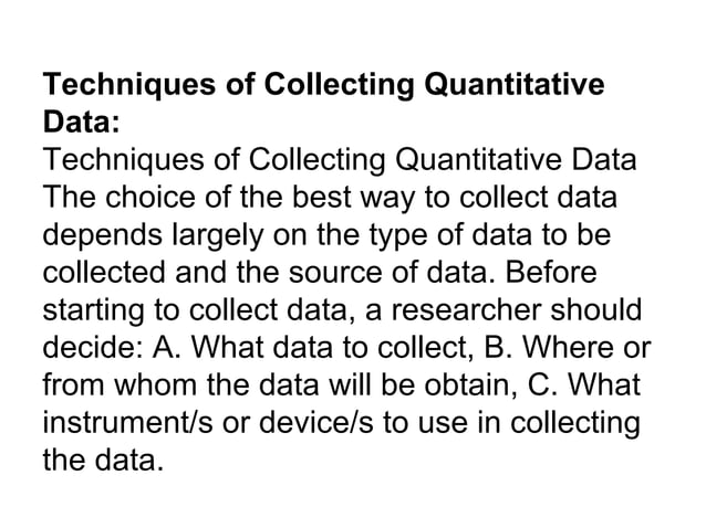 Ppt data collection | PPT