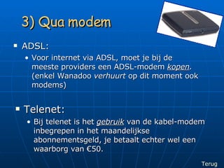 Ppt De Internetprovider | PPT | Internet Service Providers | Home Utilities