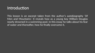 PPT - Deep Water class 12 cbse english.pptx | Diving | Sports