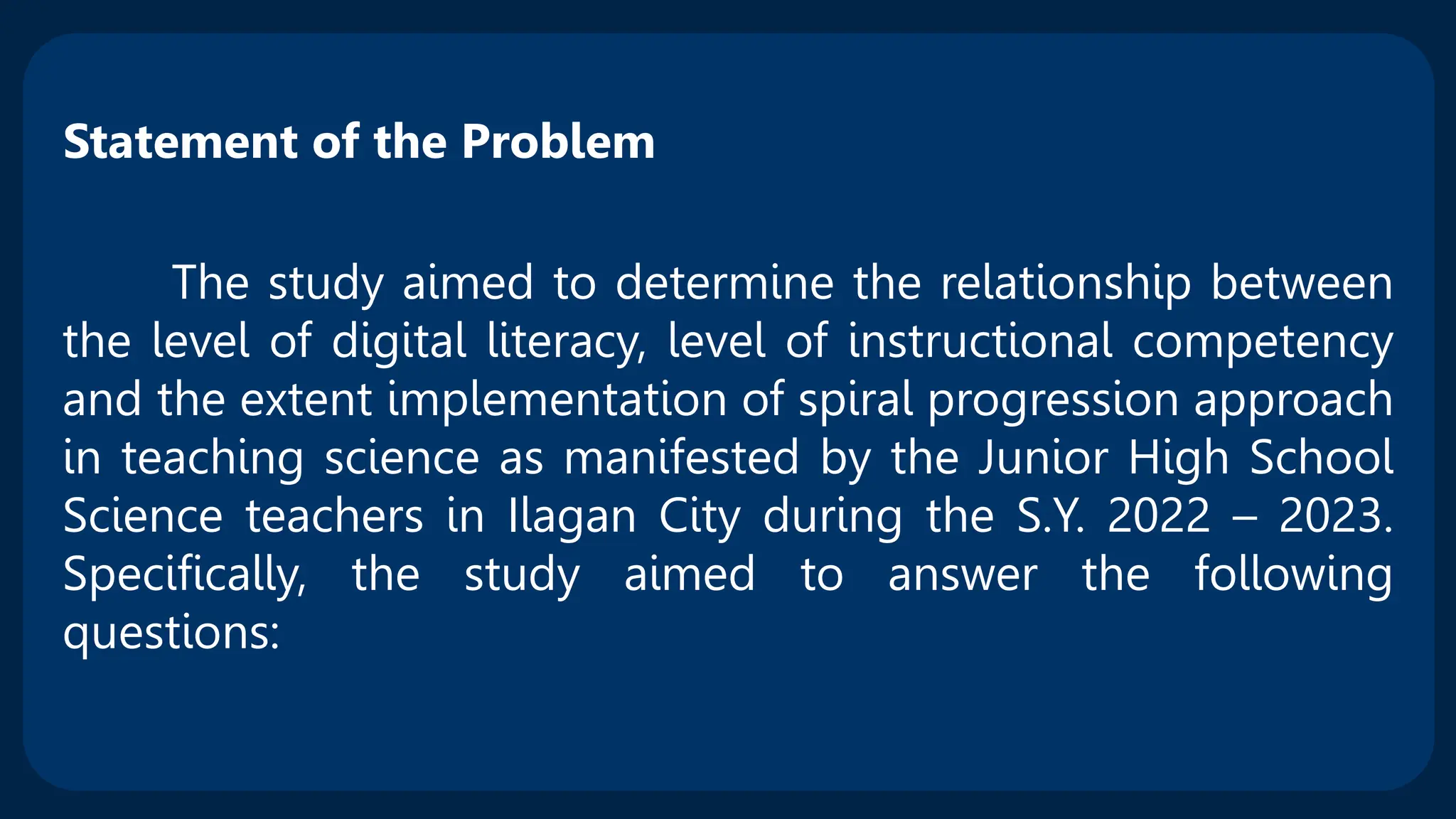 This is a sample of PPT oral Defense in Thesis | PPT | Free Download