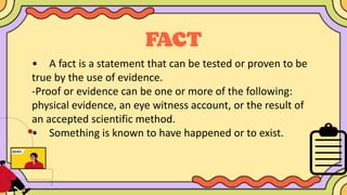 FACT OR BLUFF | PPTX