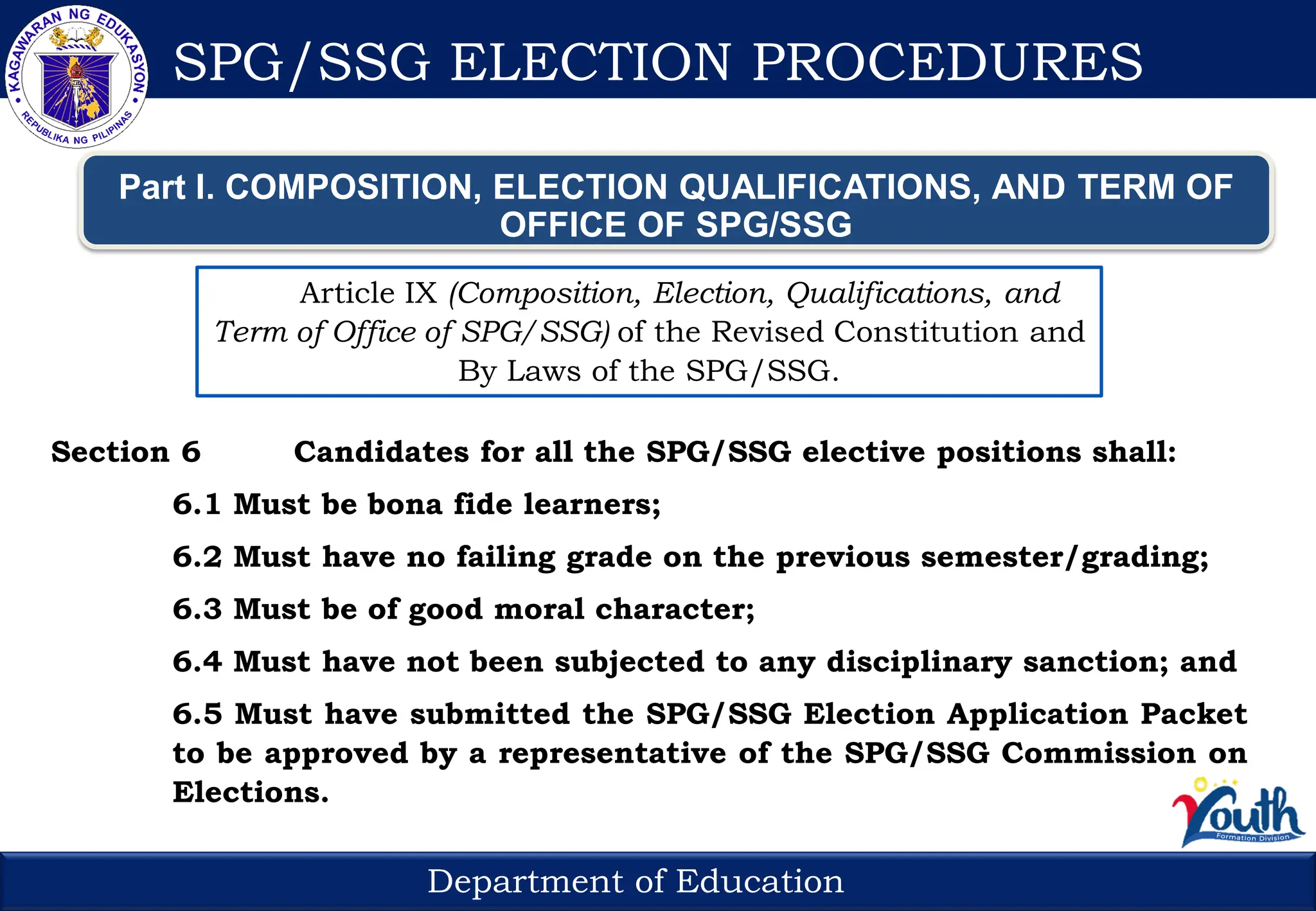 PPT- (DepEd Central) SPG-SSG-Election-Guidelines (1).pdf | Elections ...