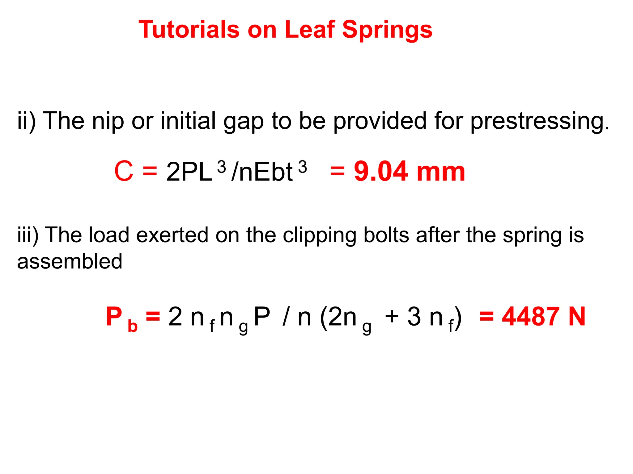 PPT-Design - Leaf Springs235468921122.ppt