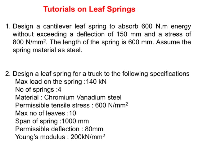 PPT-Design - Leaf Springs235468921122.ppt