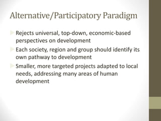 Development Paradigms | PPTX