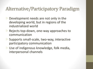 Development Paradigms | PPTX