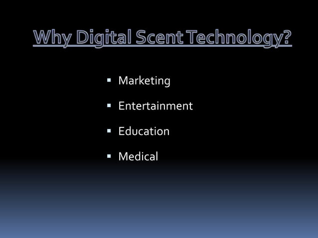 Ppt digital scent | PPT