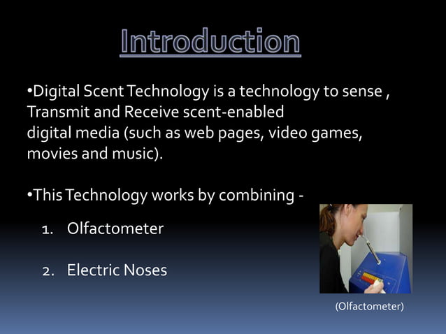 Ppt digital scent | PPT