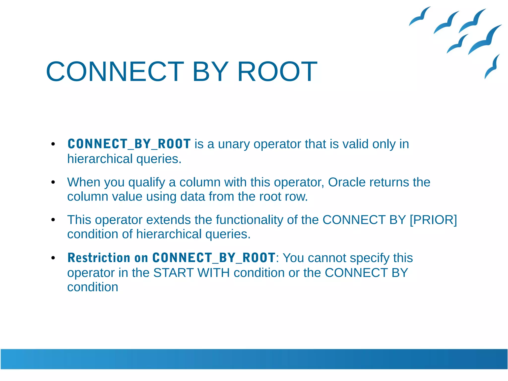 Oracle SQL Advanced | PPT