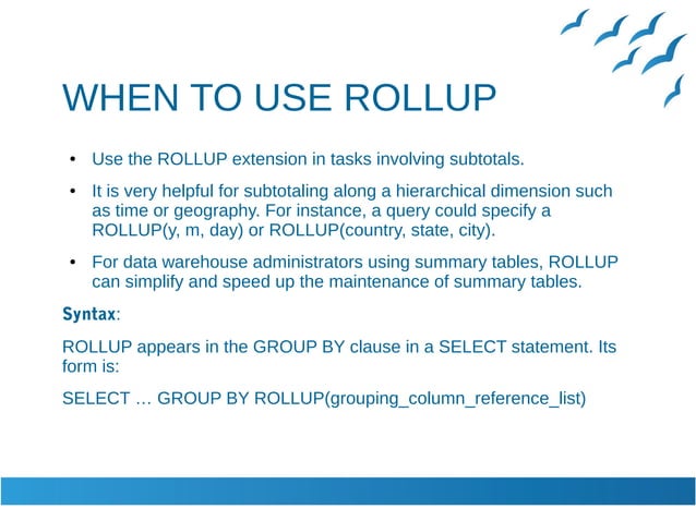 Oracle SQL Advanced | PPT