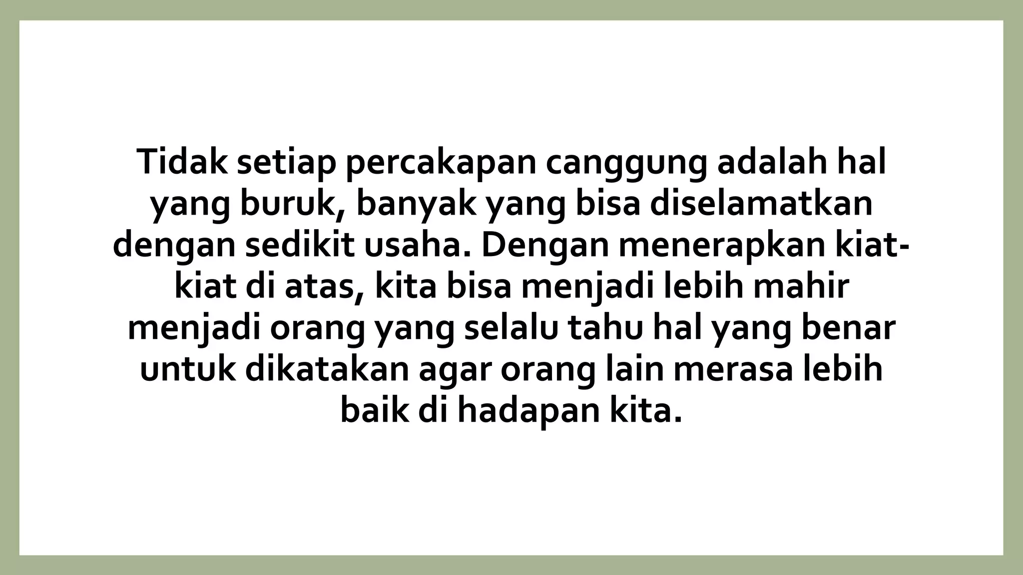 TIPS ATASI RASA CANGGUNG | PPT