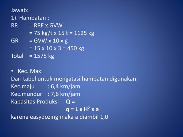 Produktivitas Alat Berat Dozer | PPTX