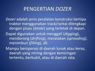 Produktivitas Alat Berat Dozer | PPTX