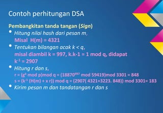 DIGITAL SIGNATURE ALGORITHM (DSA) | PPTX