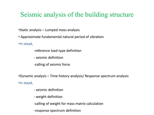 PPT - Dynamic analysis of building structure.pptx