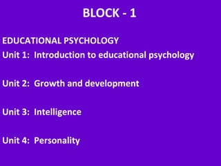 Ppt educational psychology | PPT