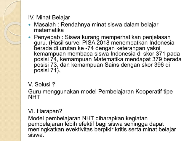 PPT-EFEKTIVITAS MODEL KOOPERATIF TIPE NHT.pptx