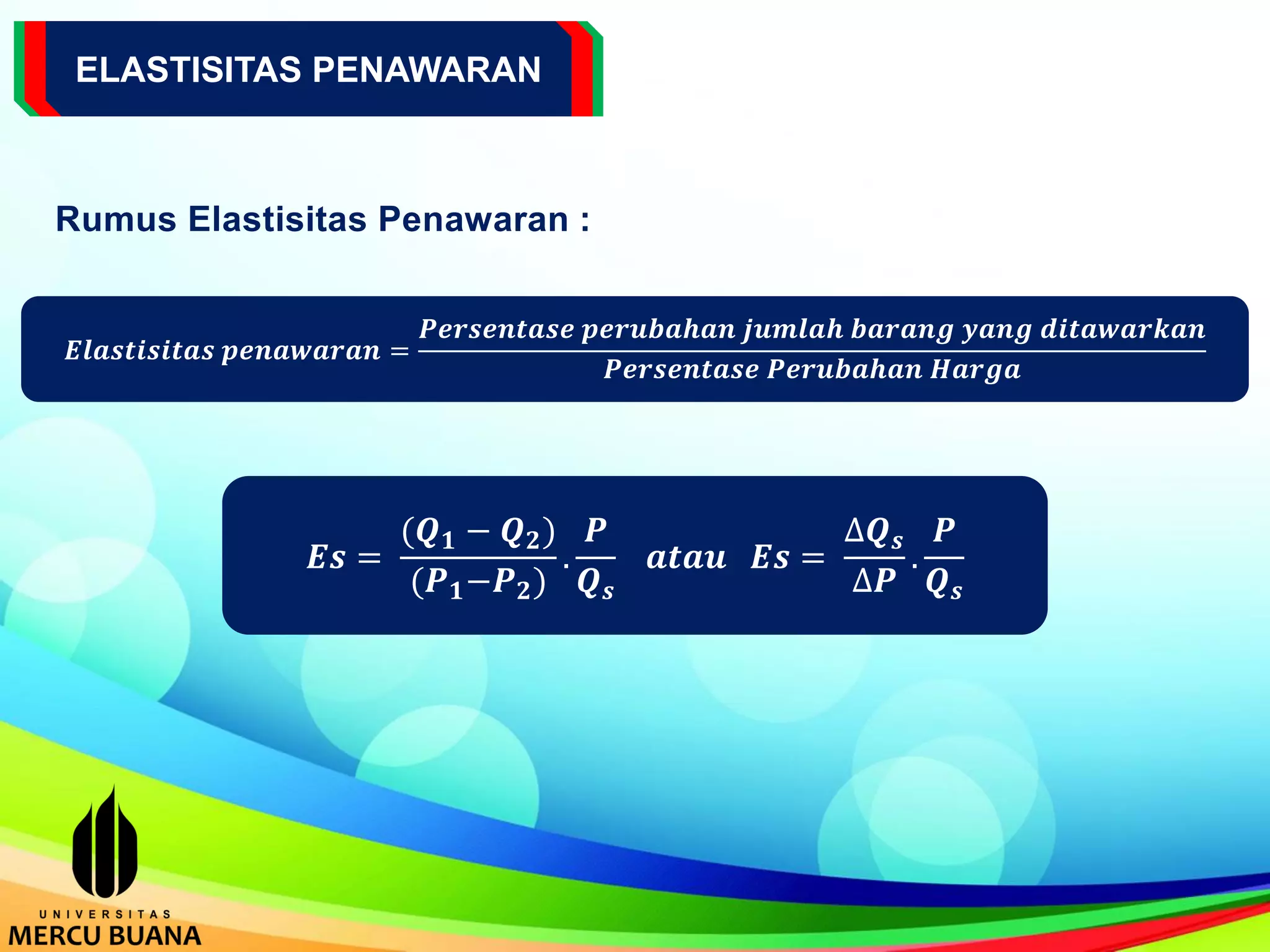 Materi Elastisitas Permintaan dan Penawaran | PDF