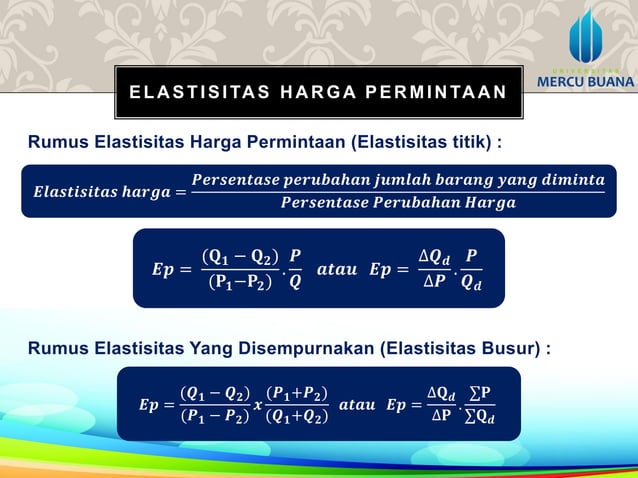 Materi Elastisitas Permintaan dan Penawaran | PDF