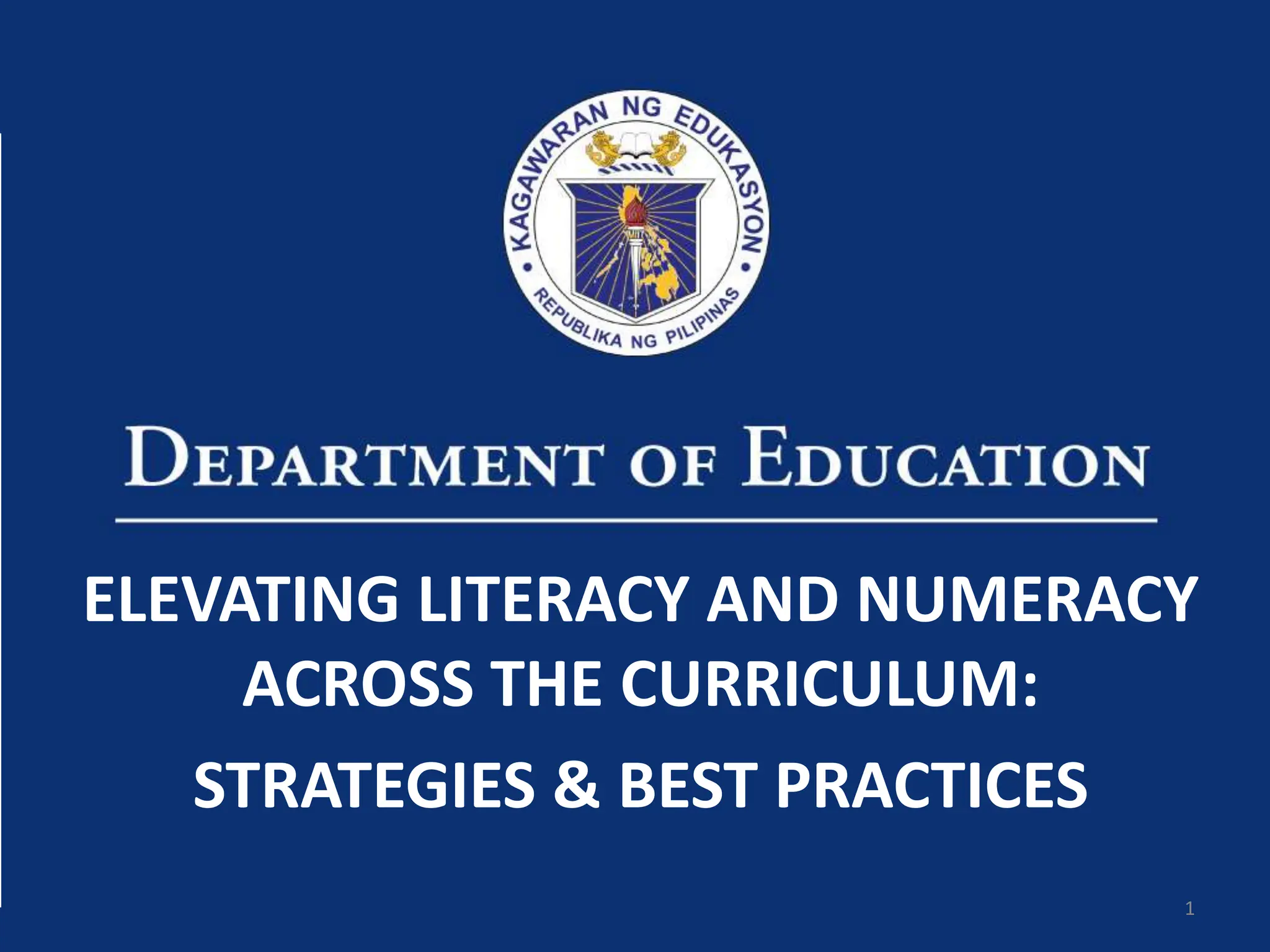 PPT - Elevating Literacy and Numeracy Across Curriculum Strategies and ...