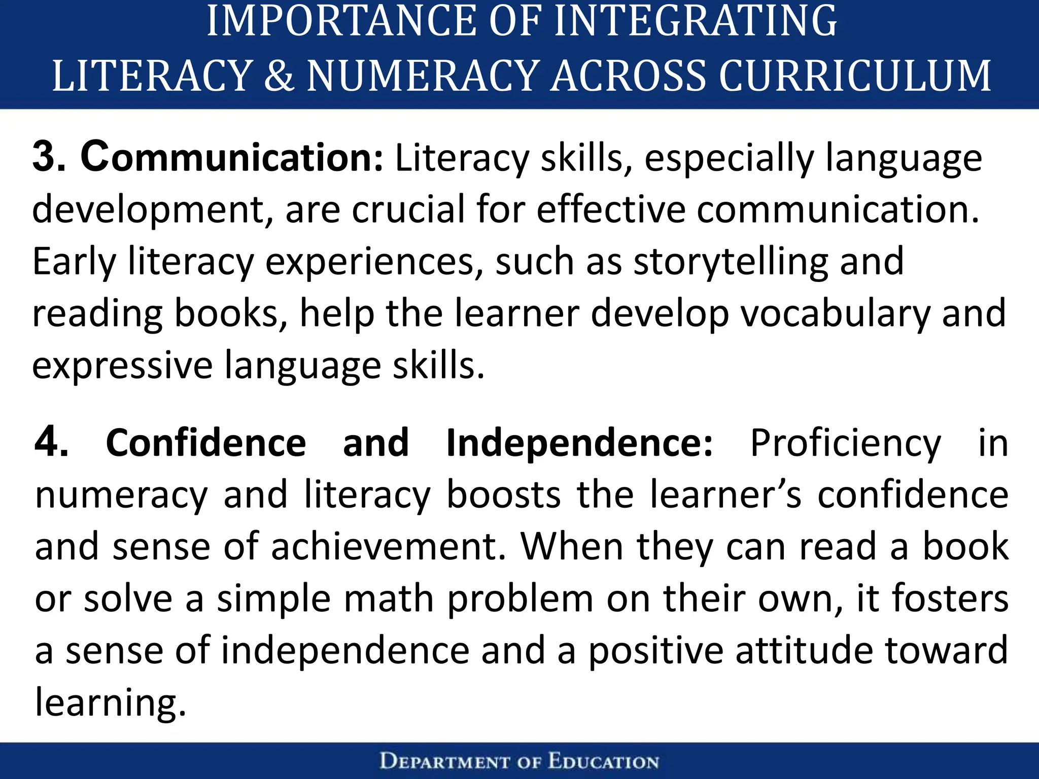 PPT - Elevating Literacy and Numeracy Across Curriculum Strategies and ...