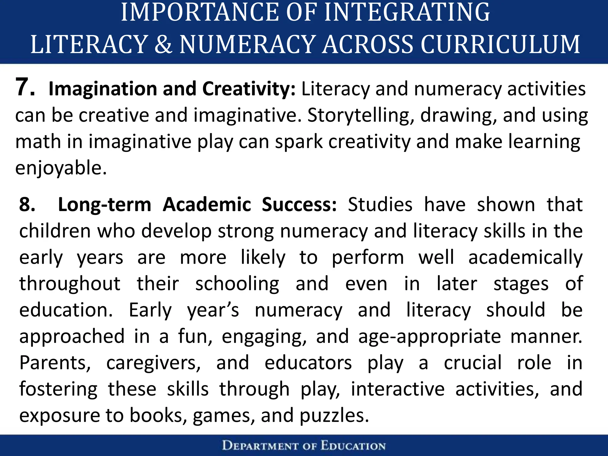 PPT - Elevating Literacy and Numeracy Across Curriculum Strategies and ...