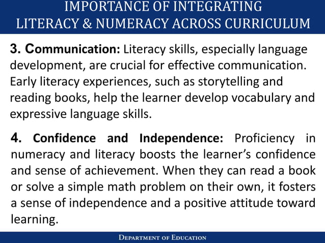 PPT - Elevating Literacy and Numeracy Across Curriculum Strategies and ...
