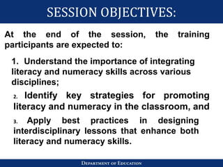 PPT - Elevating Literacy and Numeracy Across Curriculum Strategies and ...
