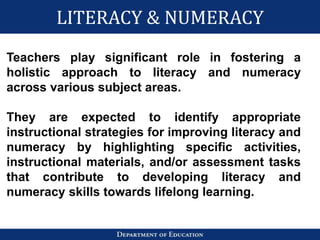 PPT - Elevating Literacy and Numeracy Across Curriculum Strategies and ...