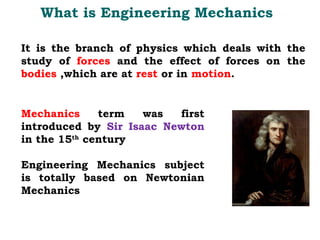Engineering Mechanics Resolution of Forces | PPTX
