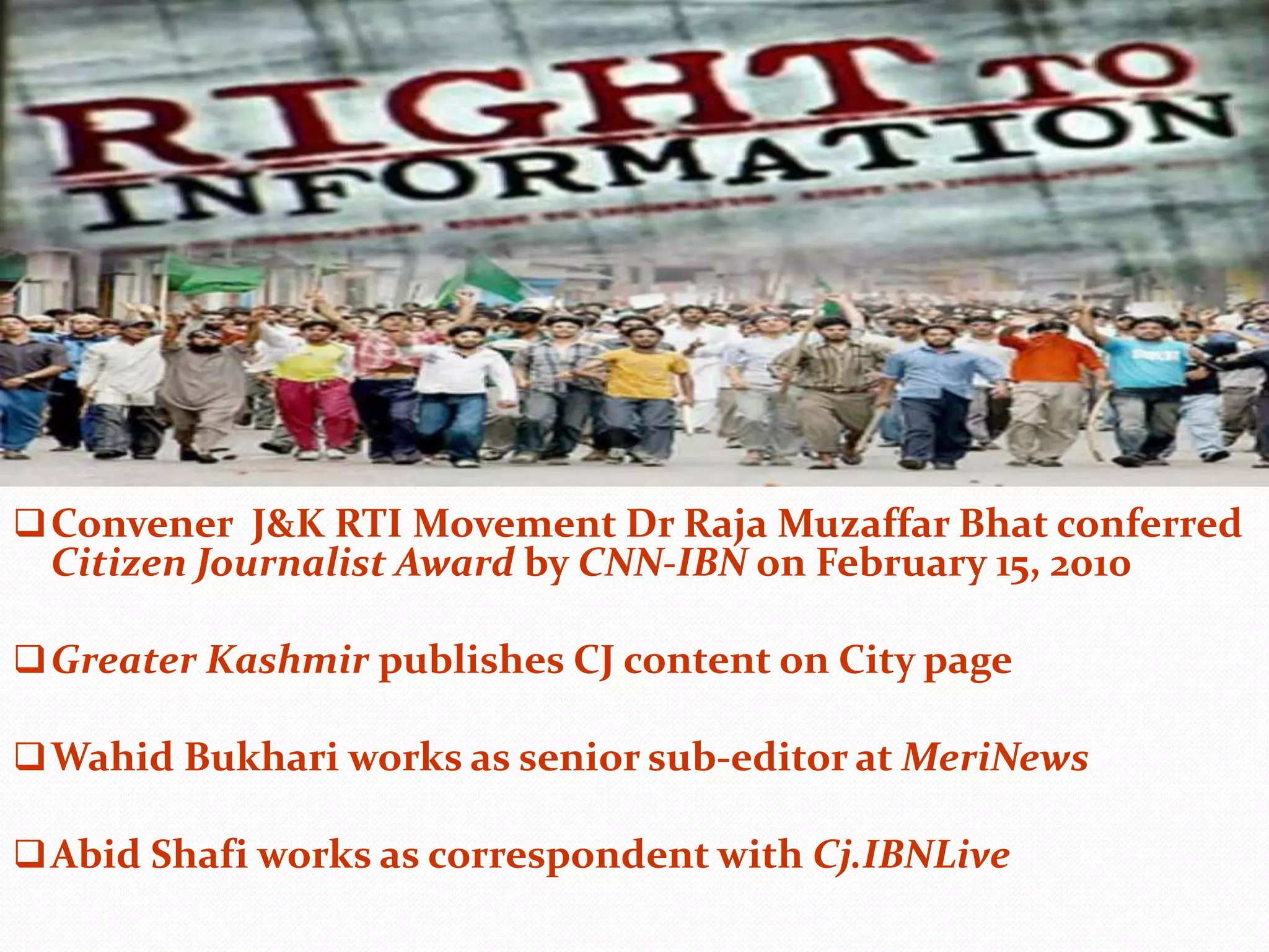 A Primer on Emergence and Growth of Citizen Journalism, with Special ...