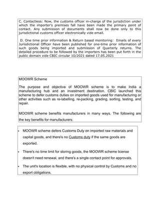 PPT- EXPORT PROMOTION SCHEMES OF CUSTOMS | DOCX