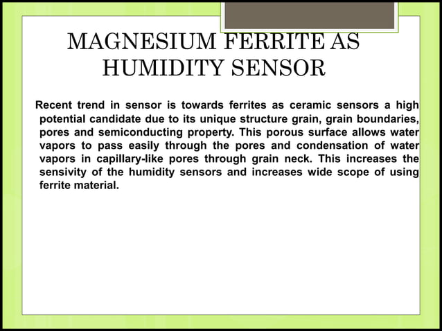 Ferrites | PPTX | Chemistry | Science