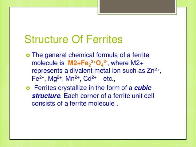 Ferrites