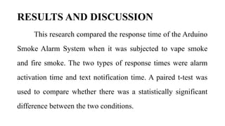 smoke detection technology: a development of smoke detector | PPTX