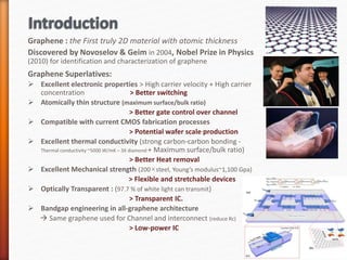 PhD work on Graphene Transistor | PPTX | Chemistry | Science