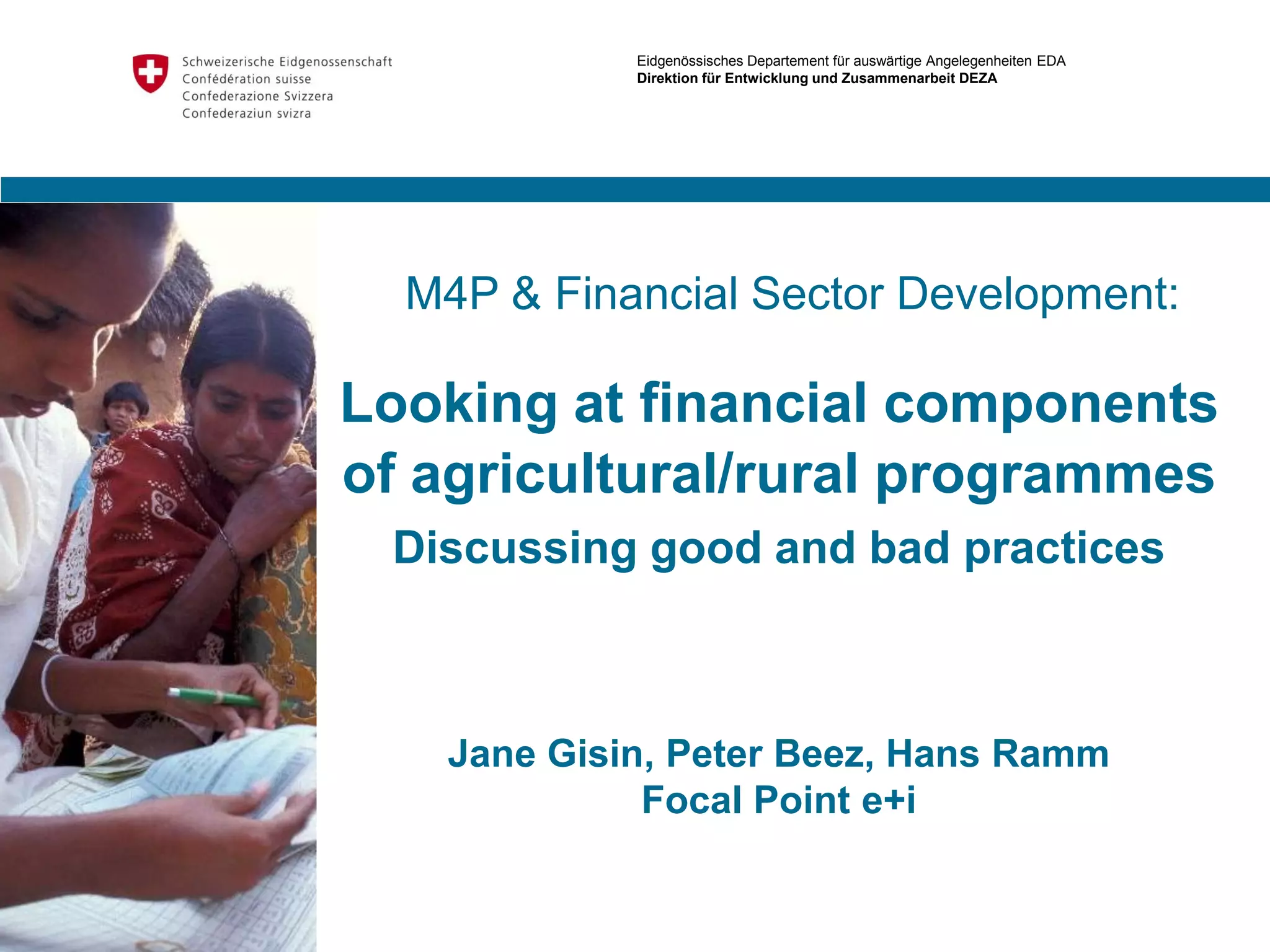 M4P and Financial Development | PPT