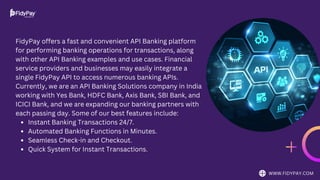 API Banking Services Company - API Banking Platform India | PDF