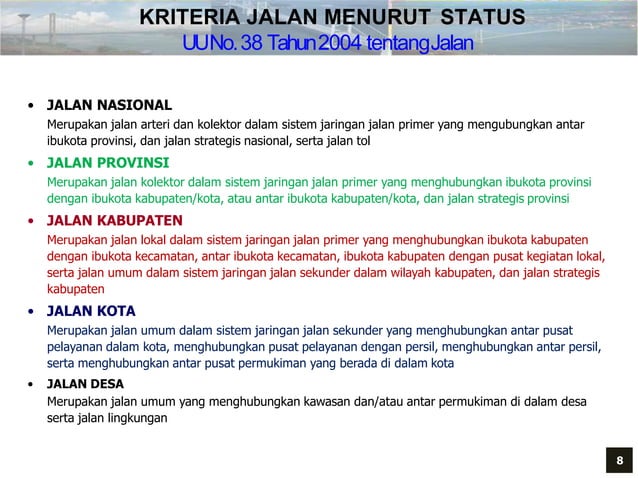 Referensi Pedoman Penetapan Fungsi Jalan.pptx