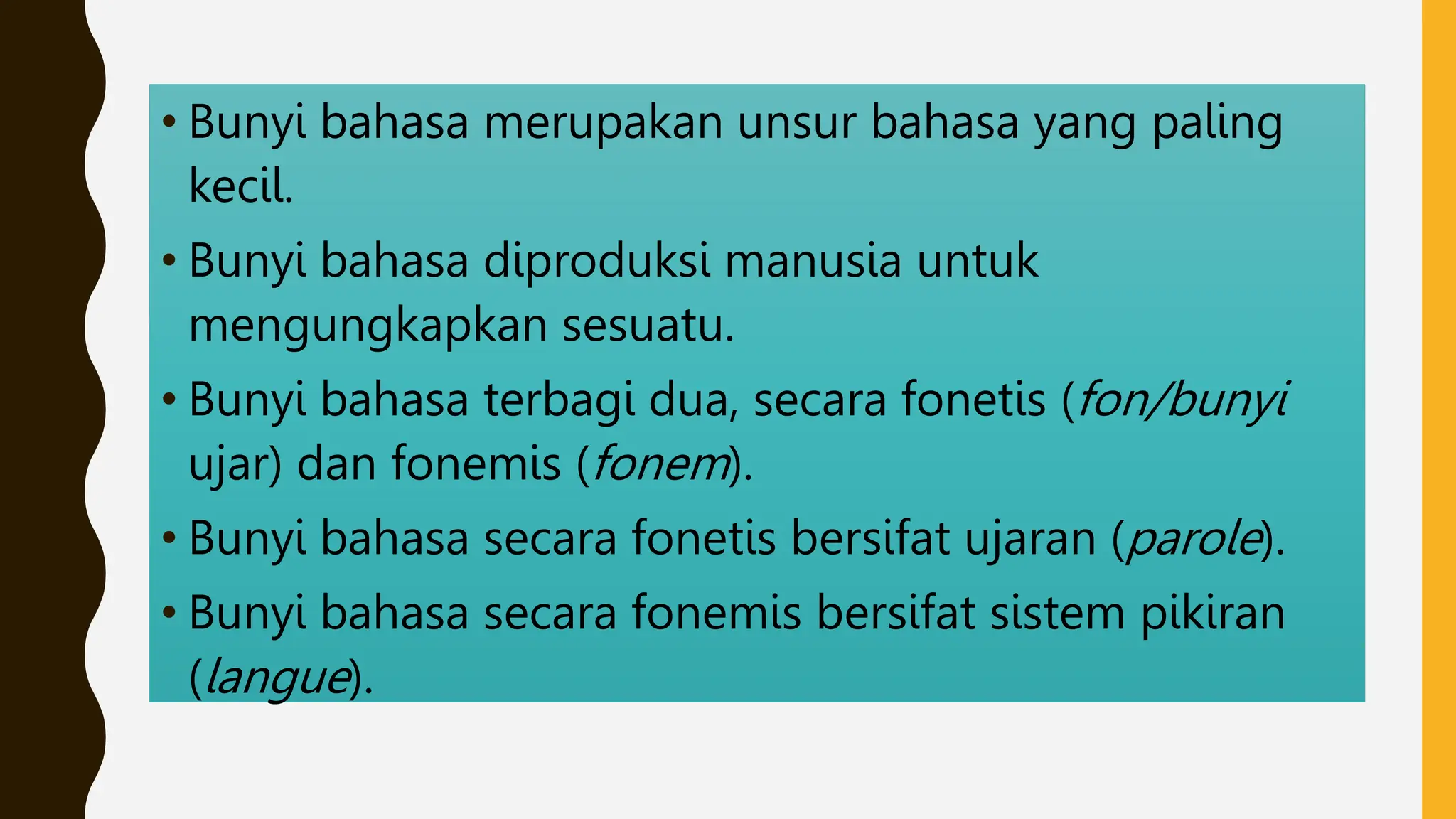 materi makul bahasa indonesia : fonologi | PPT