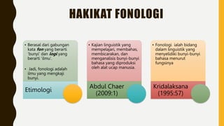 materi makul bahasa indonesia : fonologi | PPT