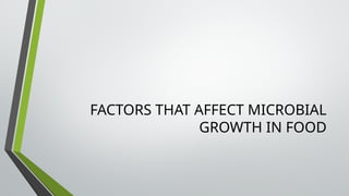 PPT - FOOD MICROBIOLOGY.pptx (Food Quality and Safety) | PPTX