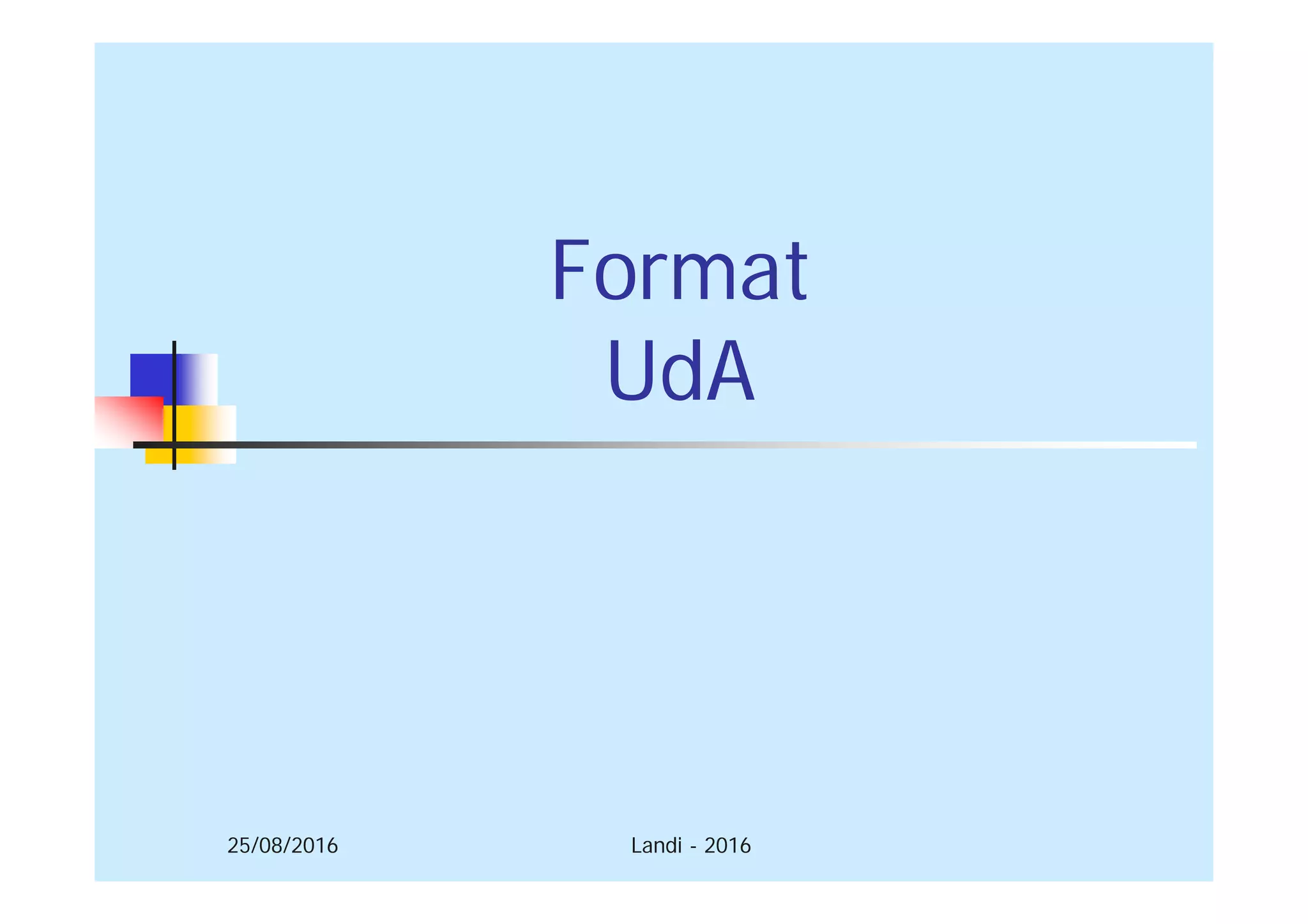 Format per UdA | PDF