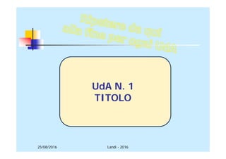 Format per UdA | PDF