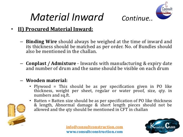 Internal Controls at Construction Site